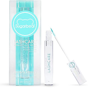 SUGARBEAR® LashCare, Lash Enhancing Serum, Promotes Appearance of Longer, Thicker Eyelashes, Cruelty Free & Vegan (3 Month Supply)