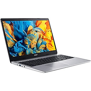 acer 2022 15inch HD IPS Chromebook, Intel Dual-Core Celeron Processor Up to 2.55GHz, 4GB RAM, 128GB Storage, Super-Fast WiFi Up to 1300 Mbps, Chrome OS-(Renewed) (Dale Silver)
