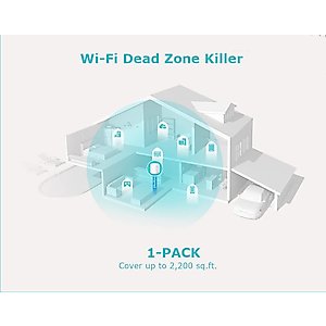 TP-Link Deco X20 AX1800 Whole Home Mesh Wi-Fi 6 System Add-on Unit, Up to 2000 sq ft Coverage, Compatible with Amazon Alexa, Antivirus Security Protection and Parental Controls