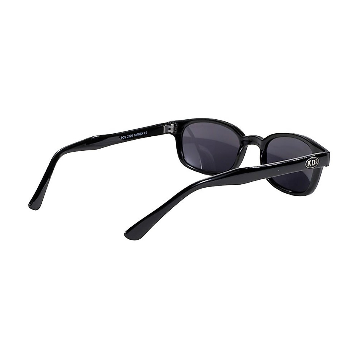 Pacific Coast Original KD's Biker Sunglasses (Black Frame/Dark Grey Lens)