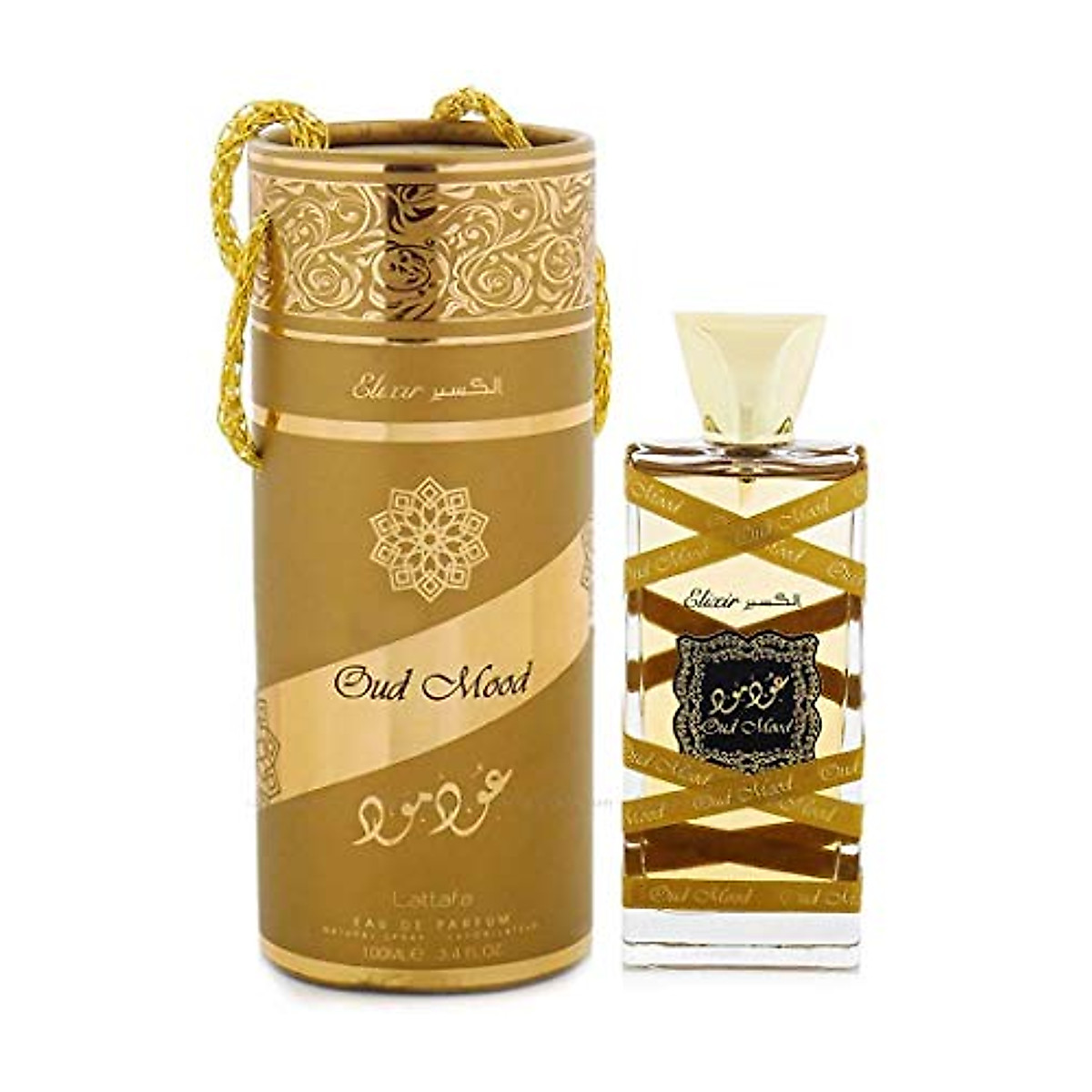 Lattafa Oud Mood Elixir Eau De Parfum Spray (Unisex) 3.4 oz
