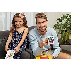 World's Greatest Farter Funny Fathers Day Coffee Mug | Best Farter Ever Coffee Cup - Funny Fathers Day Mugs from Son Daughter Kids | Cool Christmas Presents Fun Birthday Gag Gifts (WGF White)