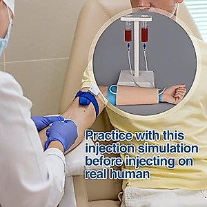 SimCoach Phlebotomy and Venipuncture Practice Kit, Wearable IV Practice Trainer Kit, IV Start Kit for Medical Education, Fit-on Intravenous Injection Simulator, Nursing School Essentials