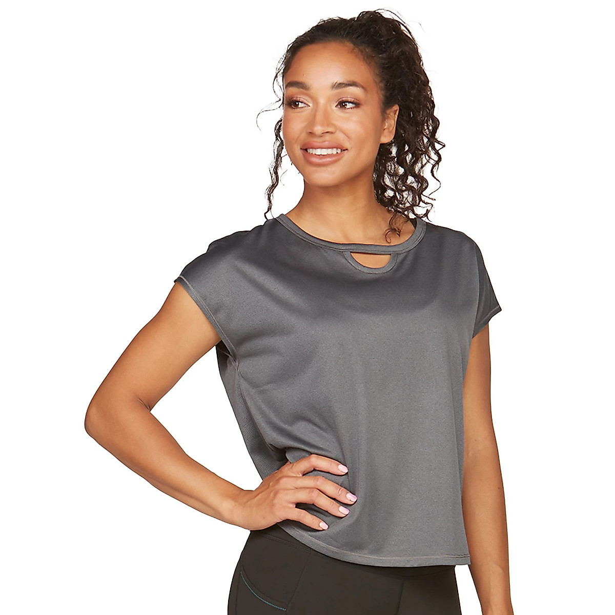 EAFW Women's Afloat Eco-Friendly Recycled Polyester Short Sleeve Tee (Black, XX-Large)