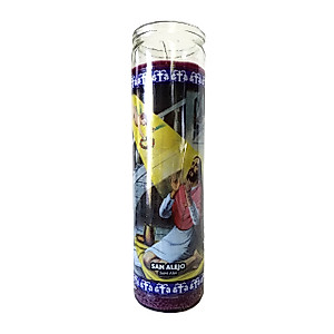 Staci19 Saint Alex (San Alejo) Purple Devotional Candle