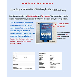 XPS Replacement Battery for Braven 850, BRV-HD Part NO AE18650CM1-22-2P2S, J177/ICR18650-22PM