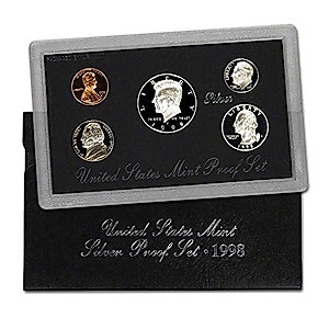1998 S U.S. Mint Silver Proof Set - 5 Coins - OGP Superb Gem Uncirculated