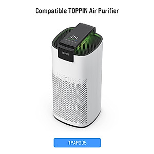 TOPPIN Filter Replacement H13 True HEPA Air Filter for TOPPIN TPAP005 AP005 TP-AP005 Air Purifier to Clean Pets Hair Smoke Odors Dust Pollen Home and Room 1500 to 2000 sq ft