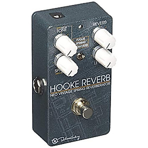 Keeley Hooke Spring Reverb Tremolo and Fugue Pedal, Black (KHooke)