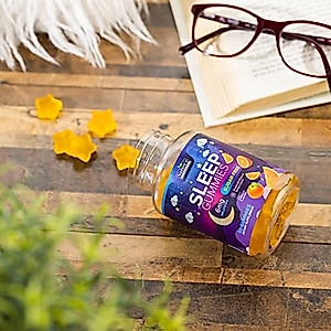 Sleep Gummies Sugar Free - Extra Strength 6mg Melatonin, Natural Sleeping Gummy for Adults and Kids, Vegan, Non-GMO, Sleep Vitamin Support Supplement - 60 Gummies