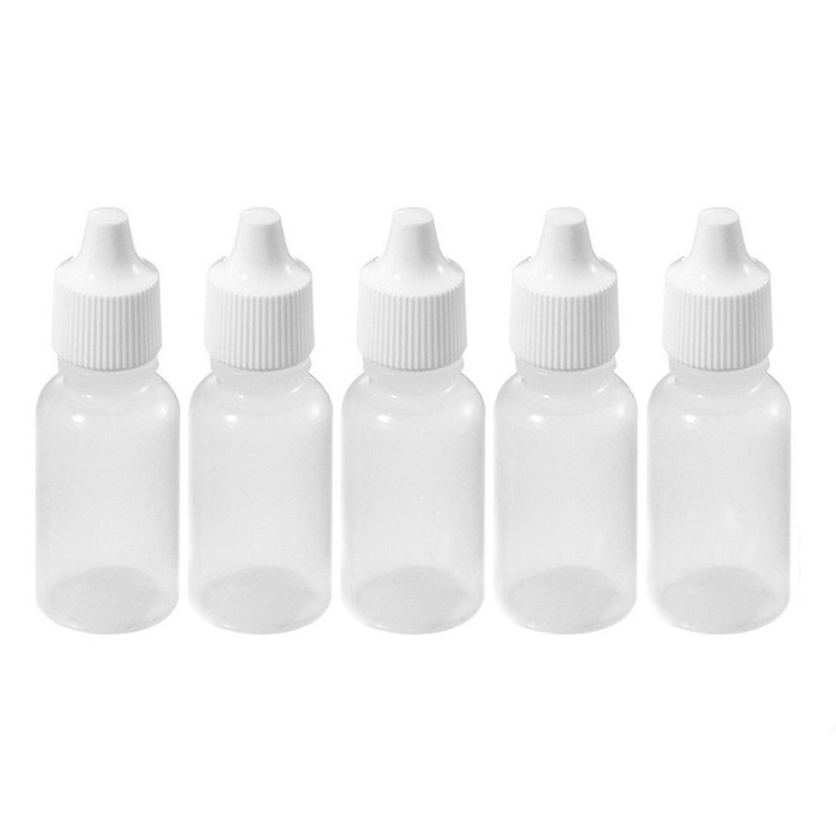 ericotry 50 Pcs 20ml Empty Plastic Squeezable Dropper Bottles Dropping Bottles Dropper Vials Plug Can Removable the Lip Can Be Screwed On