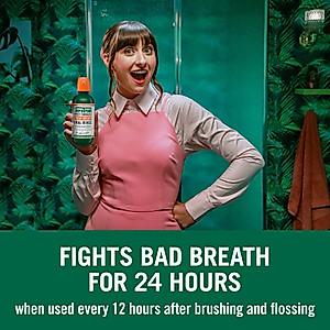 TheraBreath Fresh Breath Mouthwash, Rainforest Mint, Alcohol-Free, 16 Fl Oz (2-Pack)