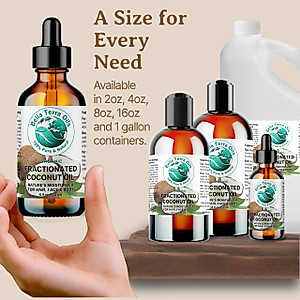 Bella Terra Oils - Liquid Organic Fractionated Coconut Oil 16 oz - Dive into Nutritional Excellence, Known for Antioxidants & MCTs, A Luxurious Treat for the Skin