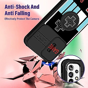 Funermei (2in1 for Samsung Galaxy A23 5G Case for Women Game-Boys Cute Console Phone Cover Girls Men Cartoon Fashion Cool Design with Camera Cover and Ring Stand for Galaxy A23 5G/4G Case