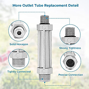 Pressure Washer Parts, Craftsman Power Washer Parts, Outlet Tube Replacement 190589GS 190634GS 201497GS Compatible With Briggs & Stratton & Troy-Bilt Pressure Washer Pump