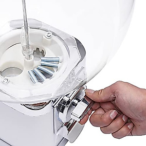 Gumball Machine Big Bubble Gumball Dispenser Machine 1.26in Ball Bulk Vending Machine w/key Classic Bubble Capsule Toys Candy Dispenser Vending Machine (White)