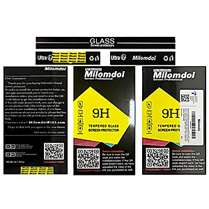 Milomdoi [3+3 Pack] for Samsung Galaxy S23 Plus S23+ Privacy Screen Protector Tempered Glass Accessories 3 Pack Privacy Screen Samsung Galaxy S23 Plus S23+ 3 Pack Camera Lens protector Case Friendly