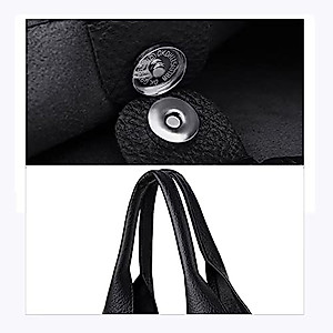 EDIWER Soft Leather Shoulder Bag for Girls Large Capacity Satchel Designer Hobo Bag Handbag Casual Top Handle Bag for Work
