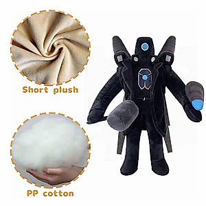 Lianxiaw Skibidi Toilet Toy Plush, Cameraman Plush and Speakerman Plush Set for Kids and Collectors, Horror Game Stuffed plushies Doll Toys Collectible Gifts for Kids Fans Aldults Birthday