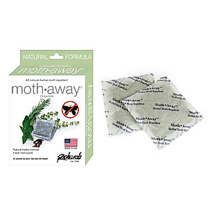Richards Homewares Moth Away Sachets Nontoxic (White) (1-Pack of 24 Sachets)