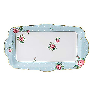 Royal Albert Polka Blue Sandwich Tray