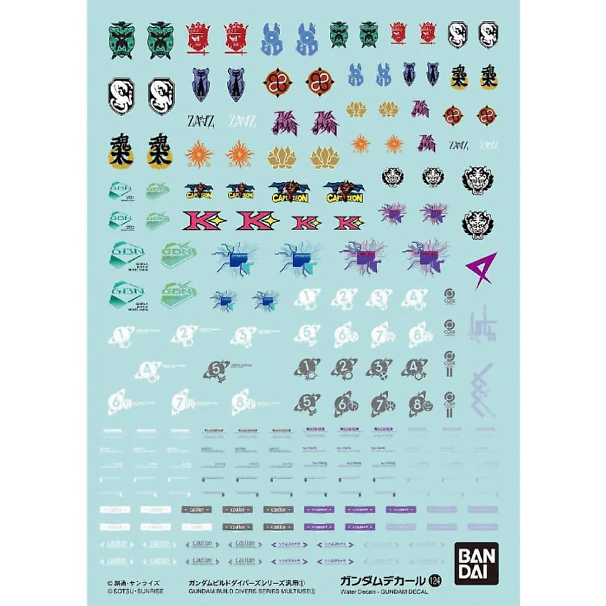 Bandai Hobby - Gundam Build Divers Re:RISE - GD-124 Multi-Use 1, Bandai Spirits Water-Slide Decals