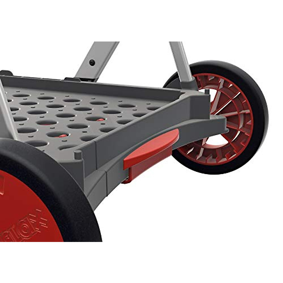 CLAX® Multi Use Functional Collapsible Carts | Mobile Folding Trolley | Storage Cart Wagon | Shopping Cart with 2 Storage Crates (Red)