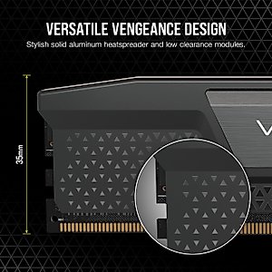 CORSAIR VENGEANCE DDR5 RAM 64GB (4x16GB) 6400MHz CL32 Intel XMP iCUE Compatible Computer Memory - Black (CMK64GX5M4B6400C32)