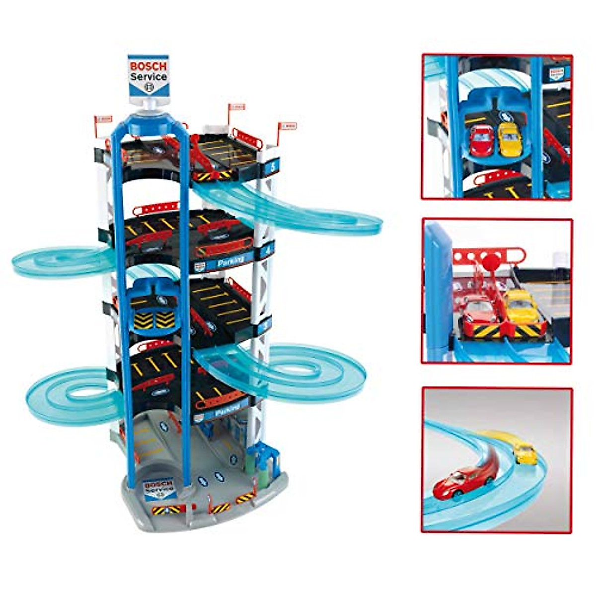 Klein Theo Bosch Car Park 5 Levels Premium Toys for Kids Ages 3 Years & Up, Bosch 5 Level Car Park