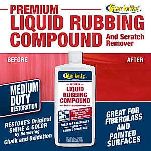 STAR BRITE Liquid Rubbing Compound For Medium Oxidation - 16 OZ (081316)
