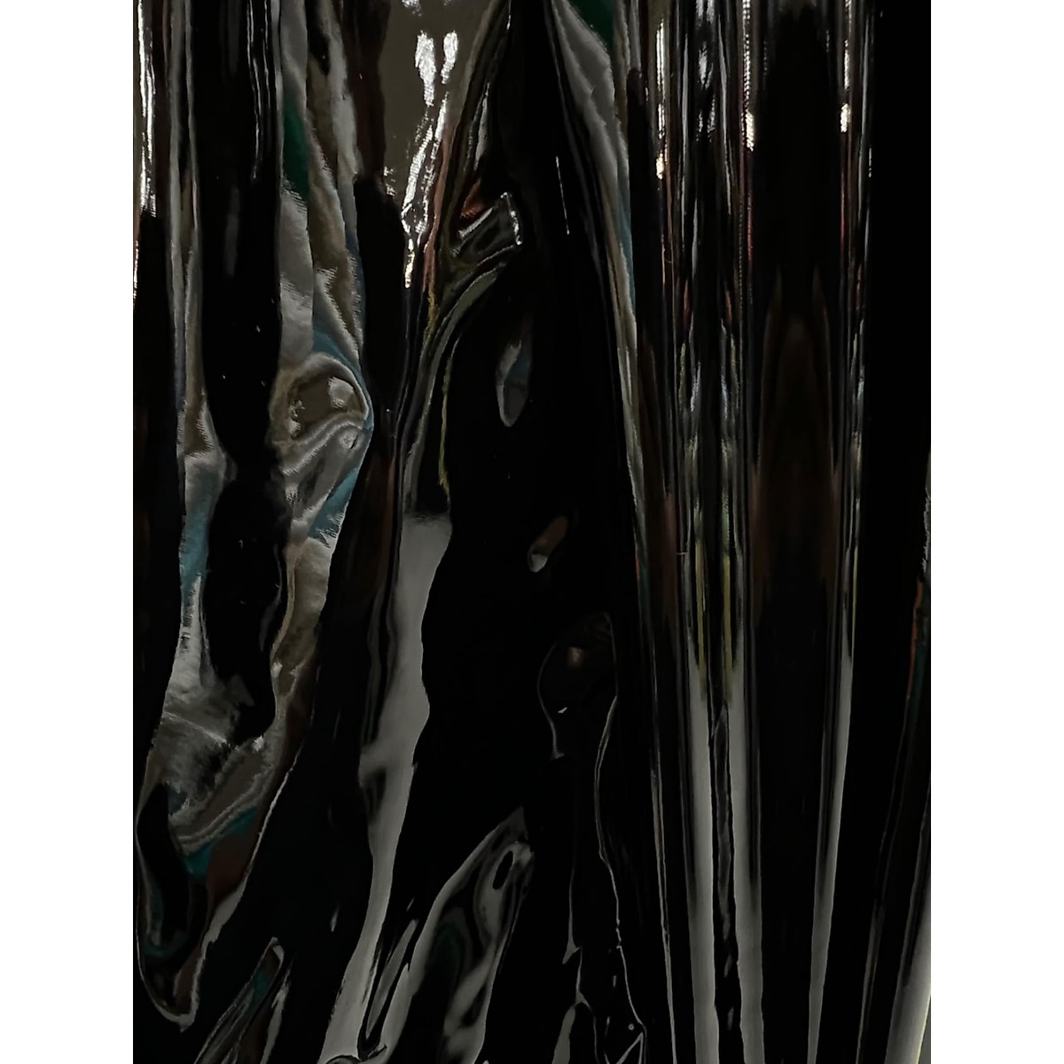 Shiny Black 4-Way Stretch Vinyl Latex Fabric by The Yard, 60" Wide, DIY, Crafts, Club Wear, Costumes, Cosplay