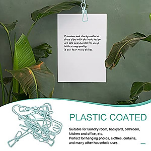 DOITOOL Towel Hooks Towel Hooks 10pcs Windproof Clothespins with Hook Green Clothes Hook Holding Clothes Shoes Socks Gloves for Home Door Wall Cloth Hanger Towel Hook Towel Hook