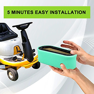 Harbot 493910 691667 Air Filter with 272477S 272477 Pre Cleaner Fuel Filter for BS 28A702 28B702 28B707 8.5HP - 11.5HP Vertical Engine Cub Cadet Toro Lawn Tractor