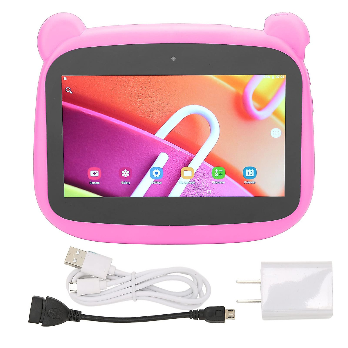 Haofy Kids Tablet, US Plug 100‑240V 32GB ROM Dual Camera HD Tablet Dual Band for Ebook (US Plug)