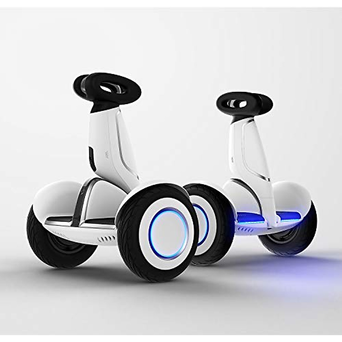 Segway Ninebot S-Plus Smart Self-Balancing Electric Scooter with Intelligent Lighting and Battery System, Remote Control and Auto-Following Mode, White Large