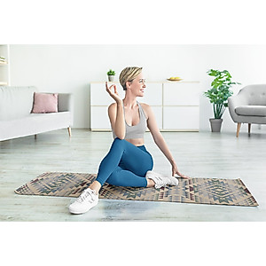 Pendleton x Yune Yoga 5mm PER Yoga Mat Premium All Purpose Exercise and Fitness Mat, Eco-Friendly, Extra Thick, Non-Slip, Anti-Tear (Smith Rock)…