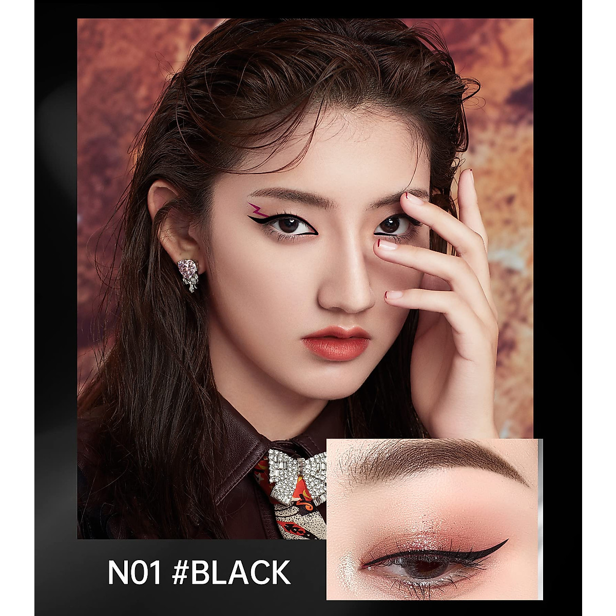 COLORKEY Floating Color 24 Hours Longwear Waterproof Liquid Eyeliner, Sweat Resistant, Waterproof and Smudgeproof Eye Liners Eyeliner Pencil (N01 Black)