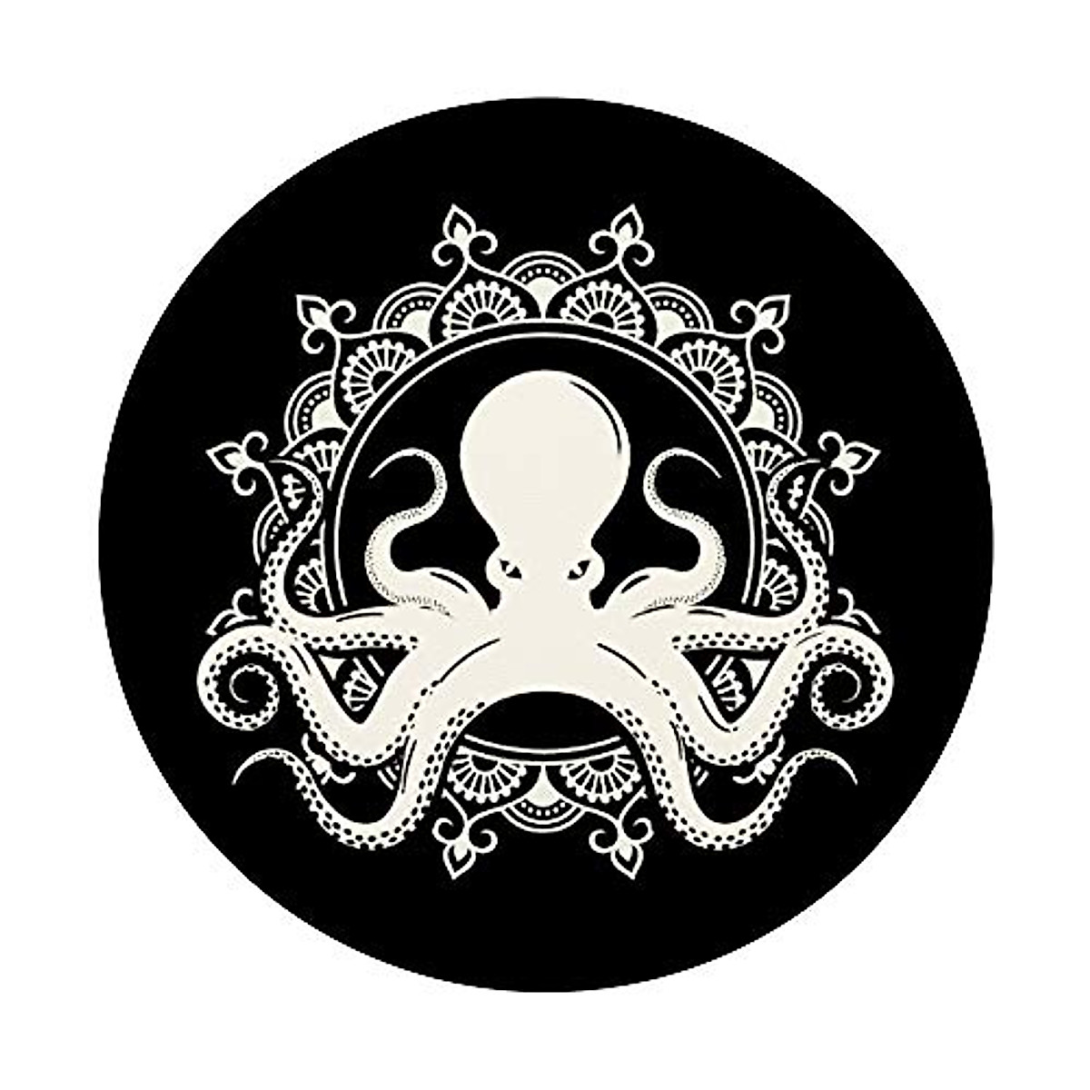 Vintage Octopus Gift Print Retro Octopi Octopus Gift PopSockets PopGrip: Swappable Grip for Phones & Tablets