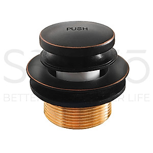 SENTO Bronze Tip-Toe BathTub Drain Trim Set Assembly Stopper Kit, Fit both 1-1/2 Inch or 1-5/8 Inch Strainer and Stopper, Heavy Duty Metal with Matching Screws, Easy Installation, Oil-Rubbed Bronze