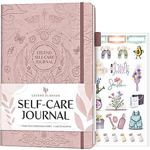 Legend Self-Care Journal – Guided Daily Reflection Journal to Support Mental & Physical Health – Daily Mood, Meditation & Personal Development Notebook – 7.1x10.5”, Lasts 3 Months (Rose Gold)