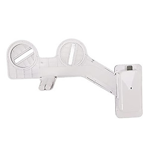 Toilet Bidet Attachment,Bidet Attachment with 7/8 Copper Tee Wood Grain Button,Dual Nozzle Bidet Attachment for Sanitary and Feminine Wash, Quick Installation