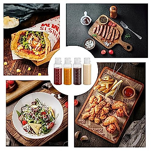 PARBEE 12oz Condiment Porous Squeeze Bottles, 2 Pack Refillable Condiment Containers Ketchup Squeeze Bottles, Leak Proof Syrup Dispenser for BBQ Sauce, Salad Dressing, Oil