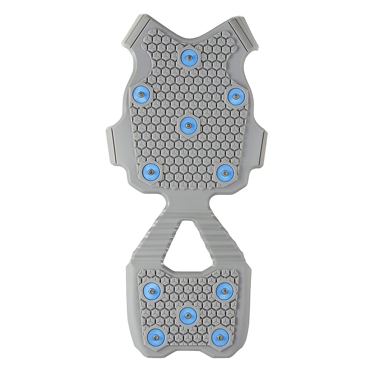 Korkers Ice Walker Ice Cleats - Lightweight and Durable - 22 Replaceable Steel Spikes (Grey/Aqua, Small)
