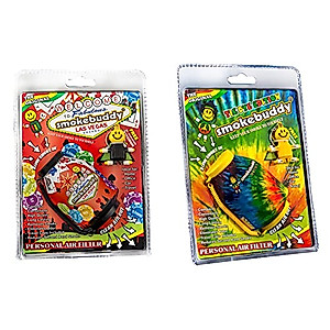 Smoke Buddy Smokebuddy Original Vegas Black/Red Assorted Personal Air Filter & Smoke Buddy Smokebuddy Original Tie Die Yellow/Orange Assorted Personal Air Filter