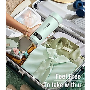 Travel Portable Electric Kettle Small with Temperature Control and LCD Display,304 Stainless Steel BPA Free Travel Tea Kettle with Auto Shut-Off for Road trip, business trips, camping by buways