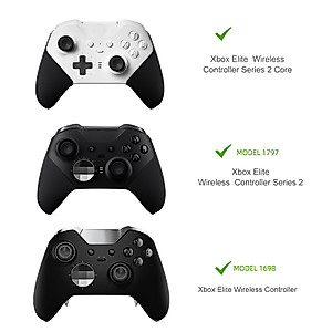 4 PCS Metal Paddles, Back Hair Trigger Locks Replacement Parts for Xbox One Elite Series 2 Controller/Elite Series 1 Controller/Elite 2 Core Controller(Black)