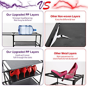 LVNIUS Covered Shoe Rack Shoes and Boot Organizer Cabinet 7-Tier 20 Pairs, Large Shoe Shelf Shoe Closet,Sturdy Closed Shoe Stand Holders for Garage Bedroom,Zapateras Organizer for Shoes