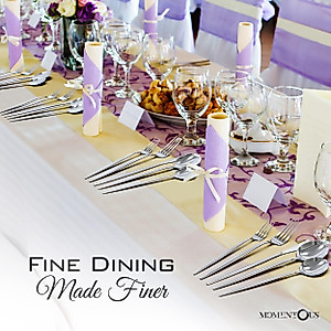 40 Piece Stainless Steel Flatware Sets for 8 with 1 Knife, 2 Spoons, and 2 Forks Kitchen Silverware Sets, Cutlery Set for 8, Kitchen Essentials