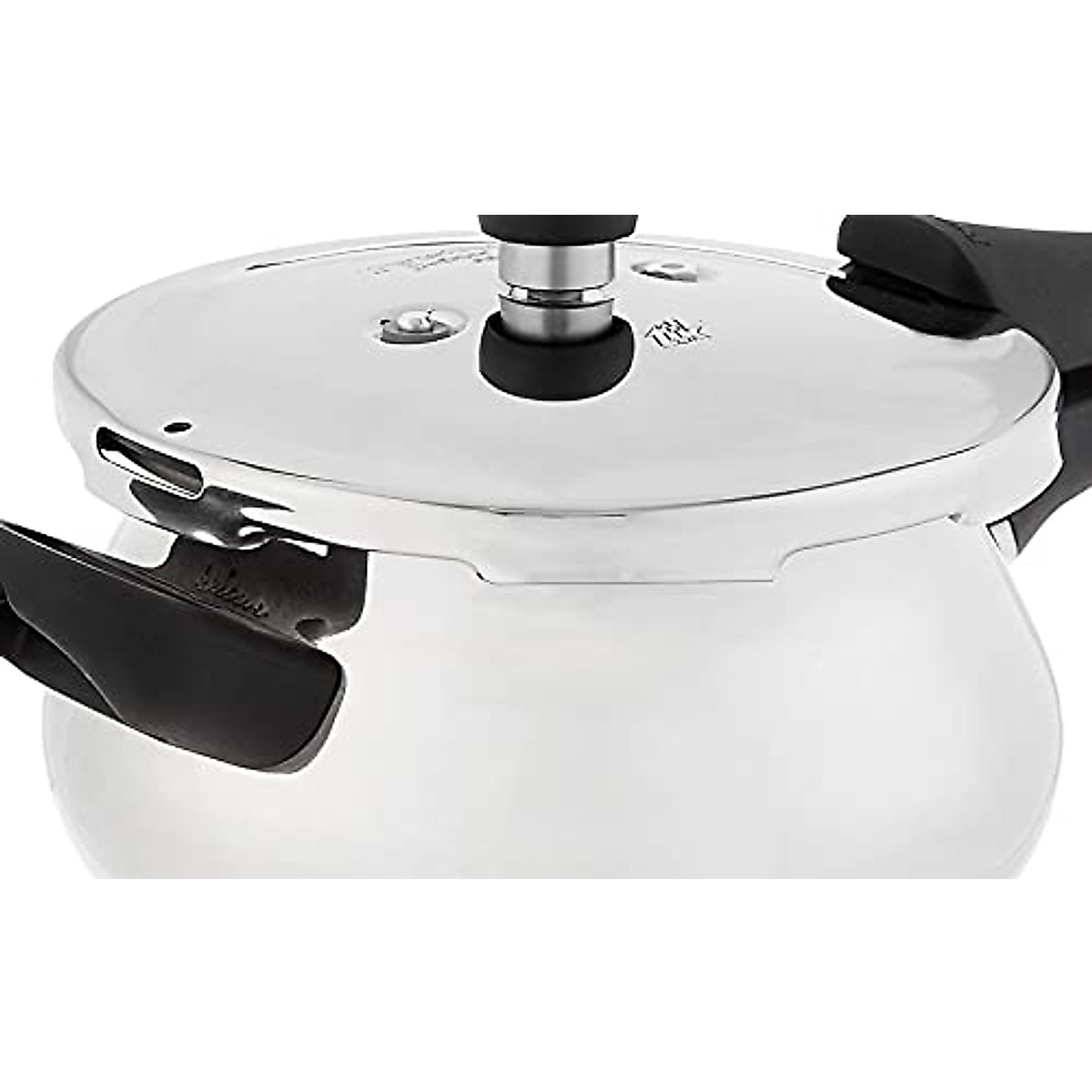 Prestige Deluxe Stainless Steel Mini Handi Pressure Cooker, 3.3-Liter