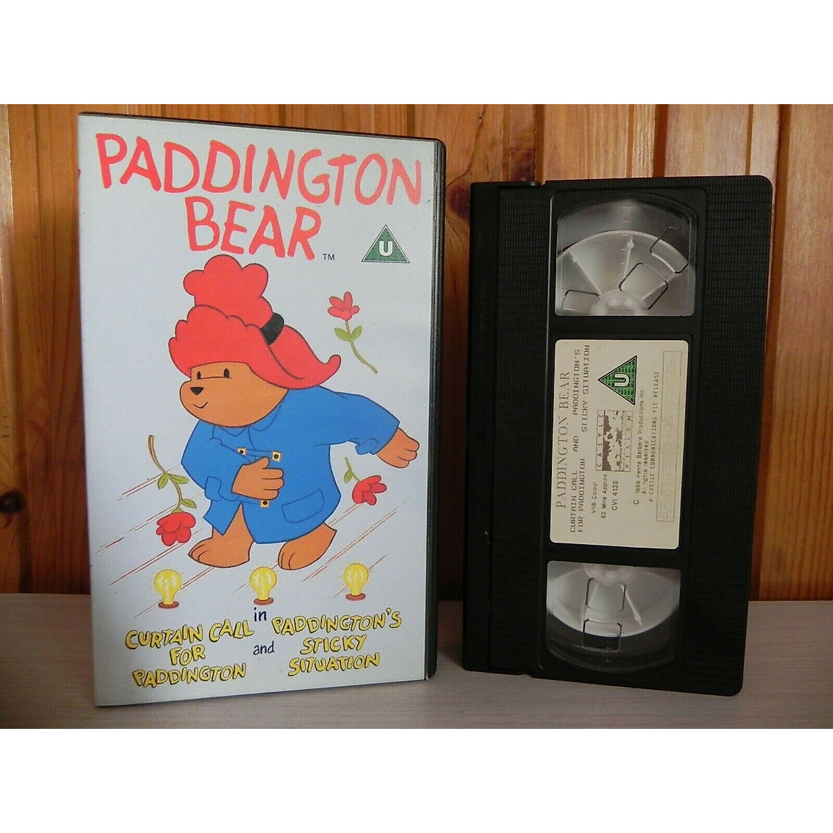 PADDINGTON BEAR - CURTAIN CALL - STICKY SITUATION - KIDS VIDEO - CASTLE 4139 VHS